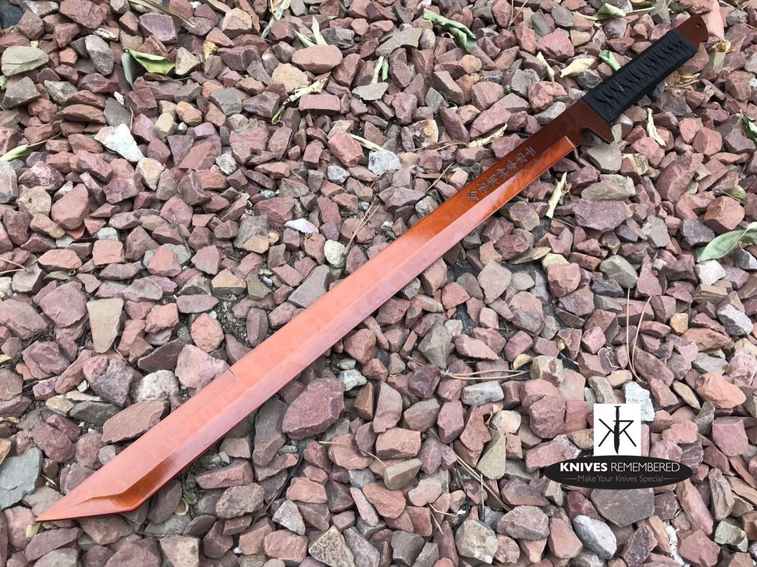 Monogram Sword, Custom Sword, Ninja Sword, Hunting Machete ...