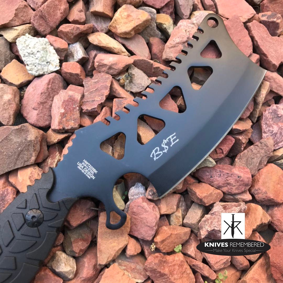 Monogram Knife Custom Knives Full Tang Camping Knife | Etsy