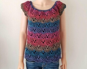 Lacy Shells Flowy Top Crochet Pattern PDF FILE ONLY Instant | Etsy