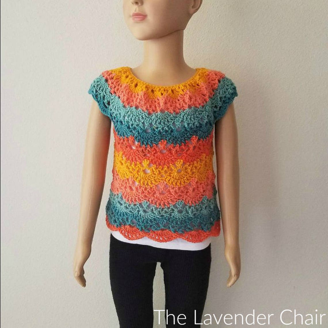 Lacy Shells Top Crochet Pattern PDF FILE ONLY Instant - Etsy
