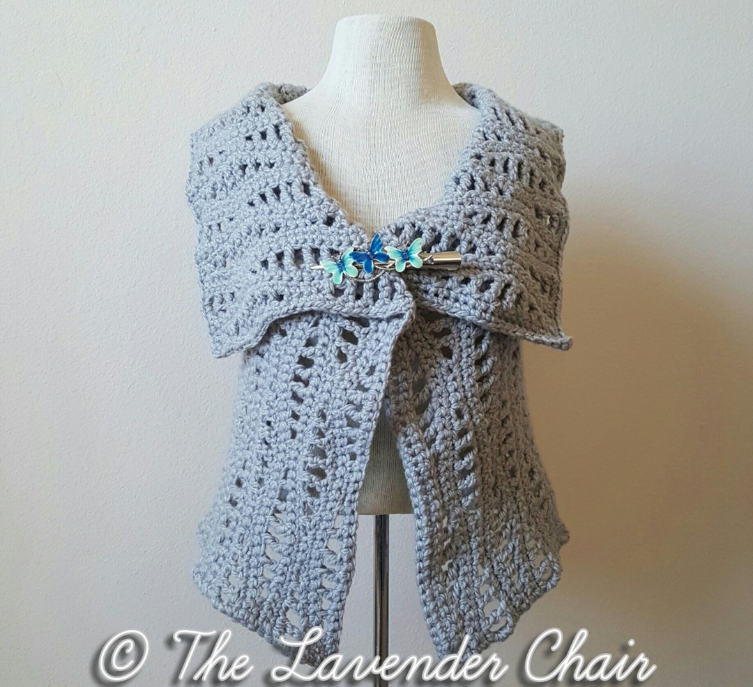 Lacy Waves Vest Crochet Pattern PDF DOWNLOAD Instant Download - Etsy