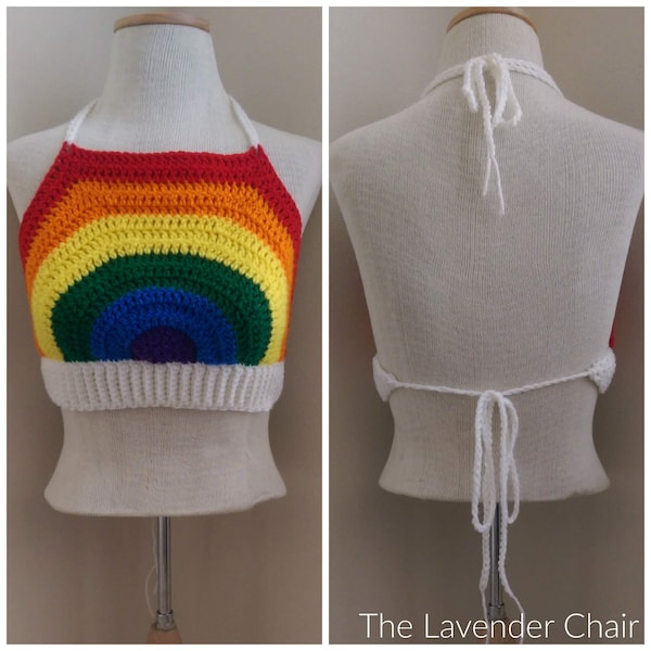 Rainbow Crop Top - Etsy