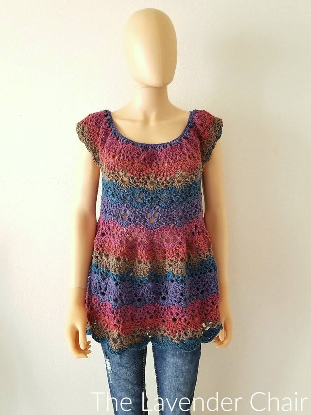 Lacy Shells Flowy Top Crochet Pattern *PDF FILE ONLY* Instant Download ...