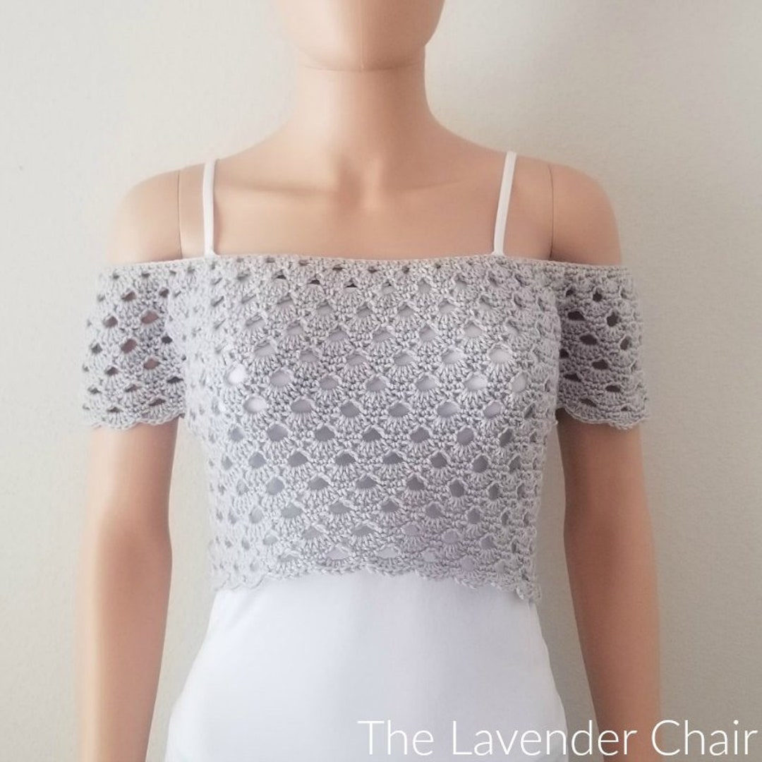 Stacked Shells Crop Top Crochet Pattern *PDF FILE ONLY* Instant ...