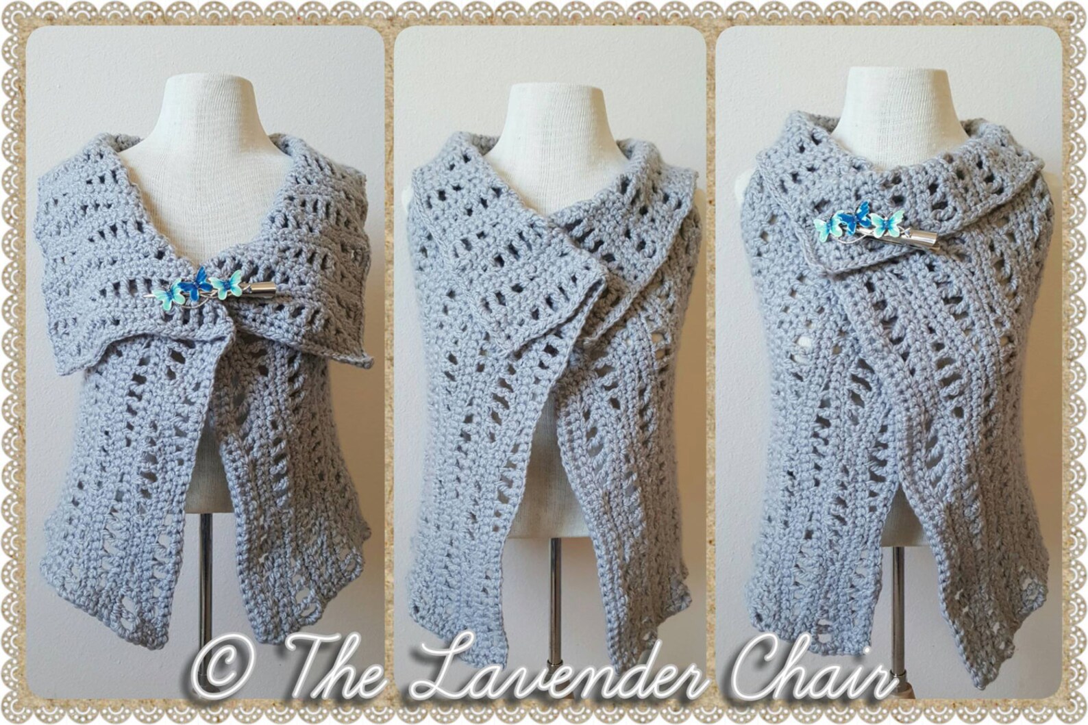 Lacy Waves Vest Crochet Pattern PDF DOWNLOAD Instant - Etsy