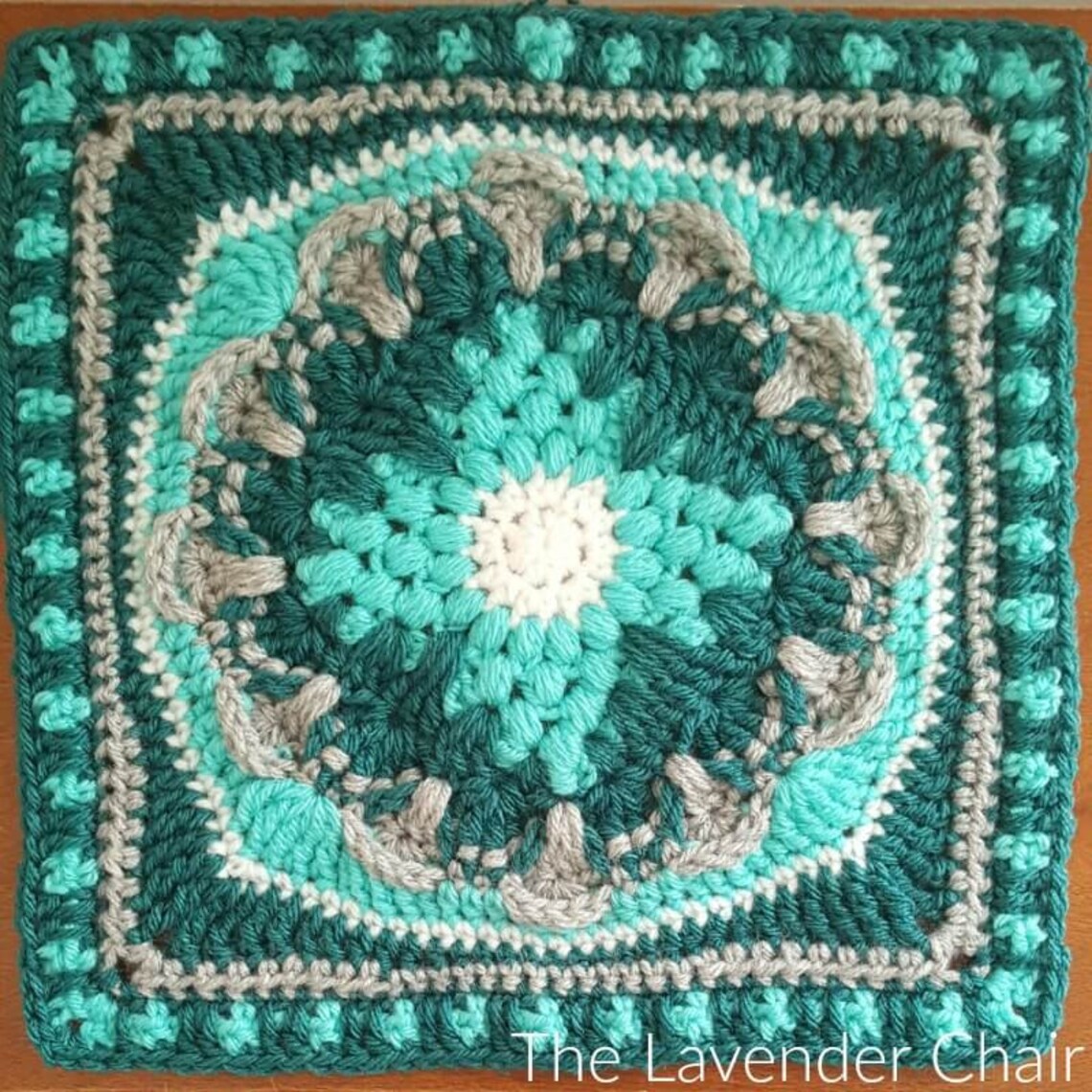 Wallflower Mandala Square Crochet Pattern PDF FILE ONLY the | Etsy