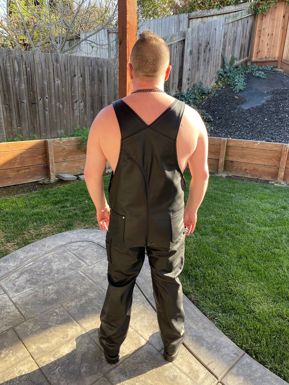 Leather Bib Overalls | Etsy