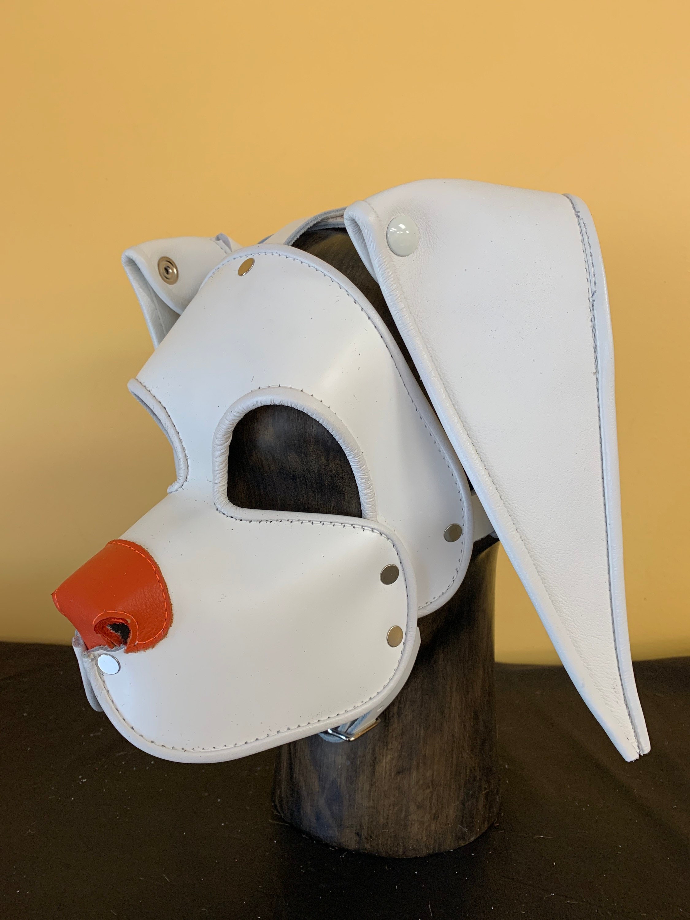 Leather and Holographic Puppy Hood - Etsy