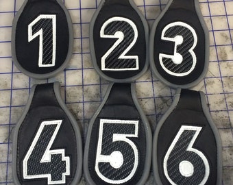 Leather Contestant Numbers single Color | Etsy