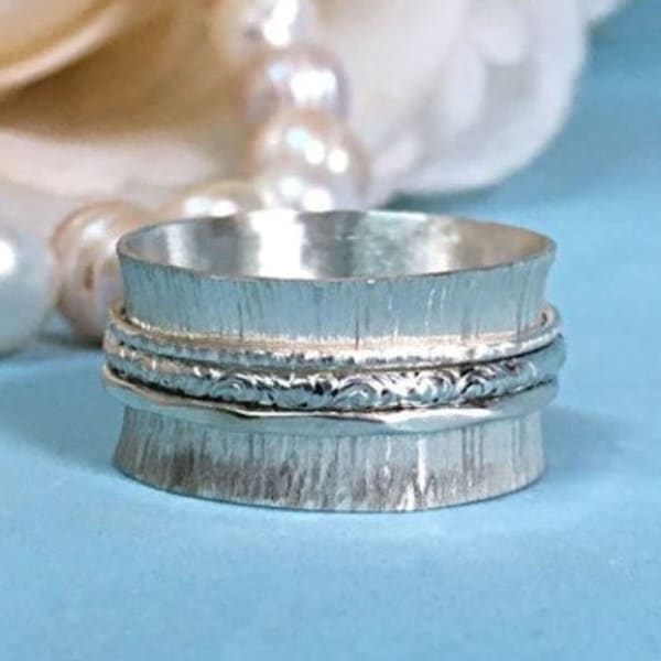Wide Band Rings for Women - Etsy