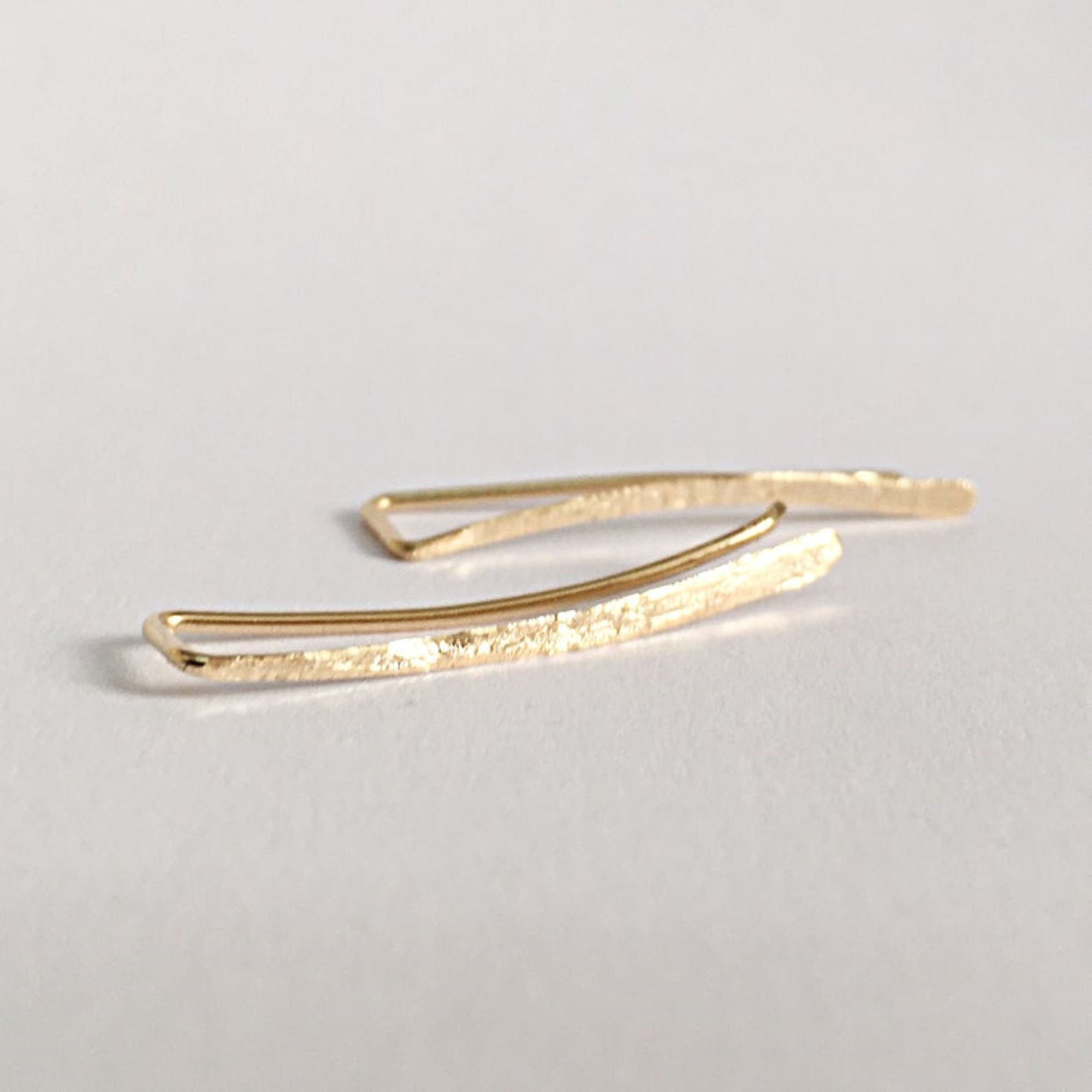 Ear Climber Earrings Gold Ear Crawler Earring Climber Gold | Etsy
