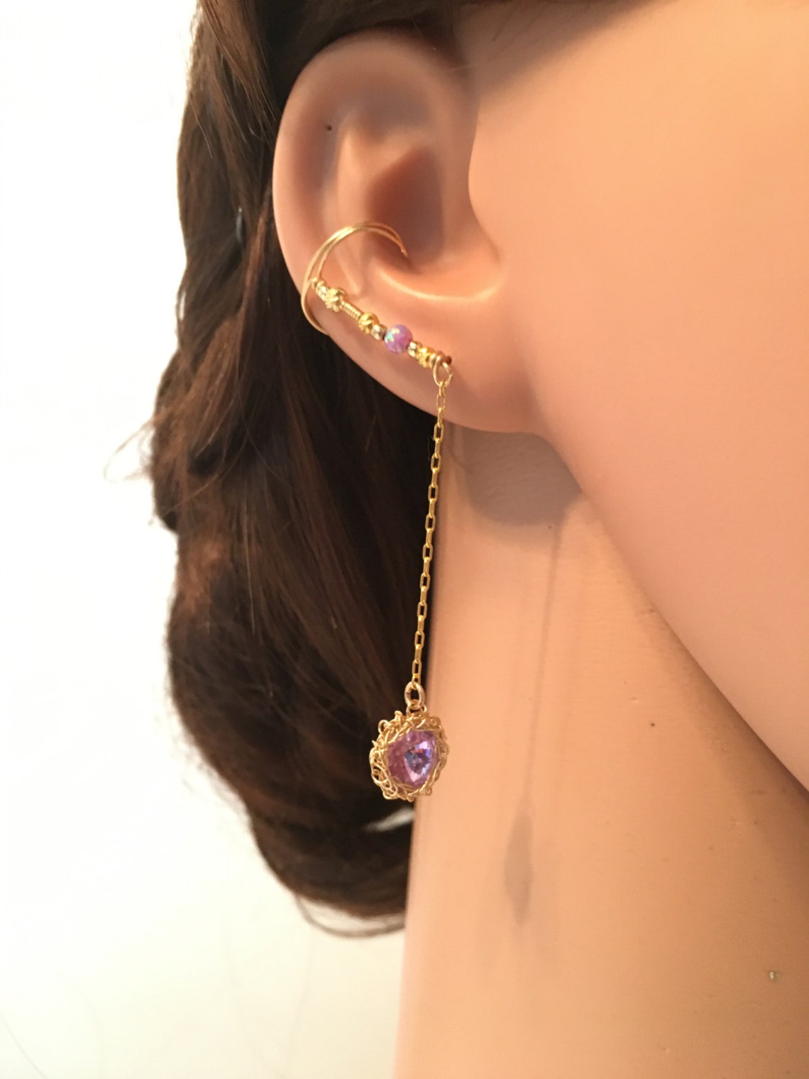 Unique Ear Cuff Bridal Ear Cuff Bar Ear Crawlers Bohemian - Etsy