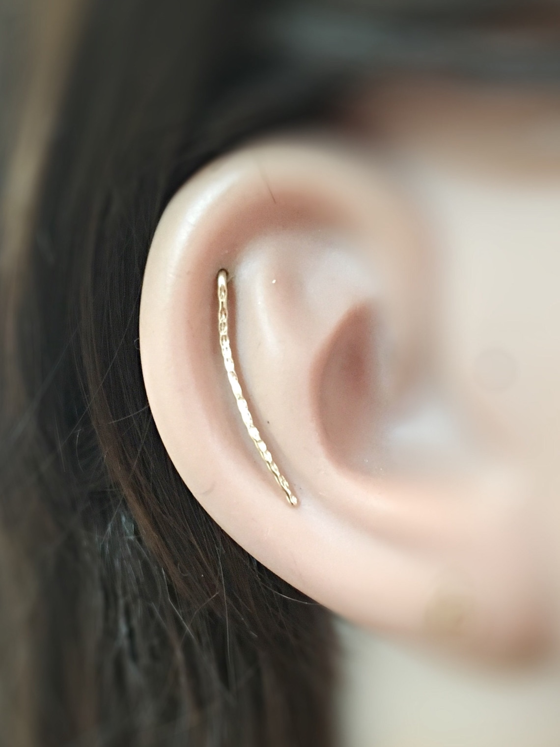 Helix Ear Climber Gold Earring Climber Silver Crawler Boucles - Etsy France