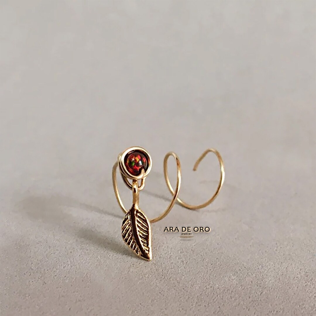 Triple Piercing Earring Set, Opal Ear Climber Earrings, Triple Earring ...