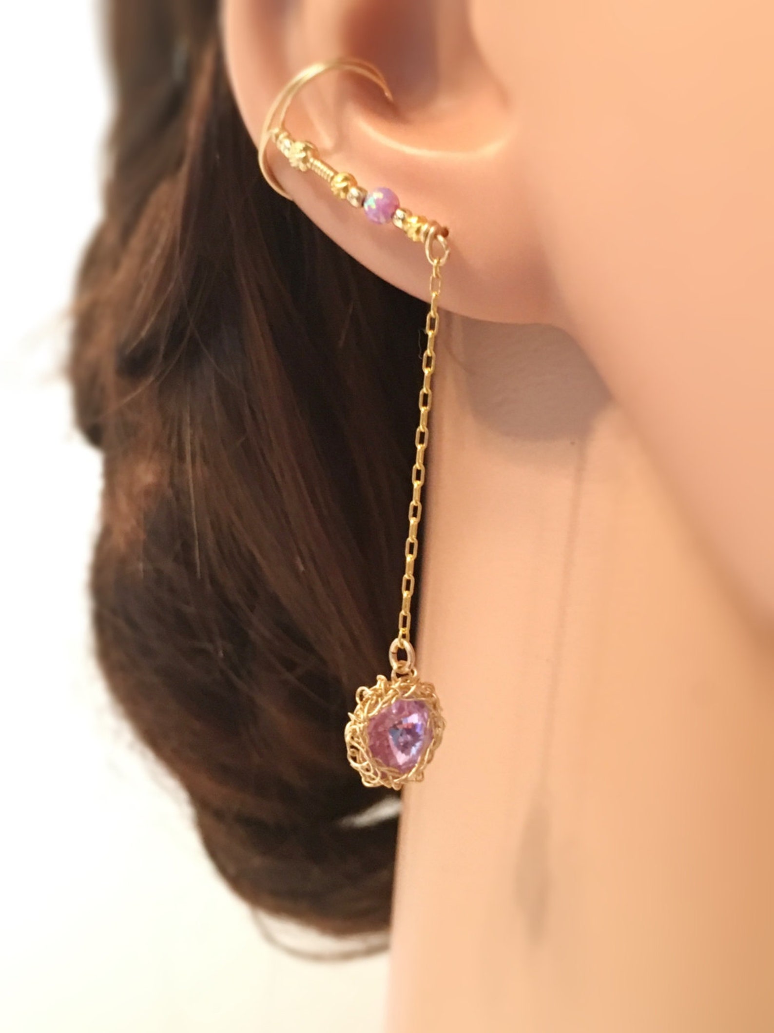 Unique Ear Cuff Bridal Ear Cuff Bar Ear Crawlers Bohemian - Etsy