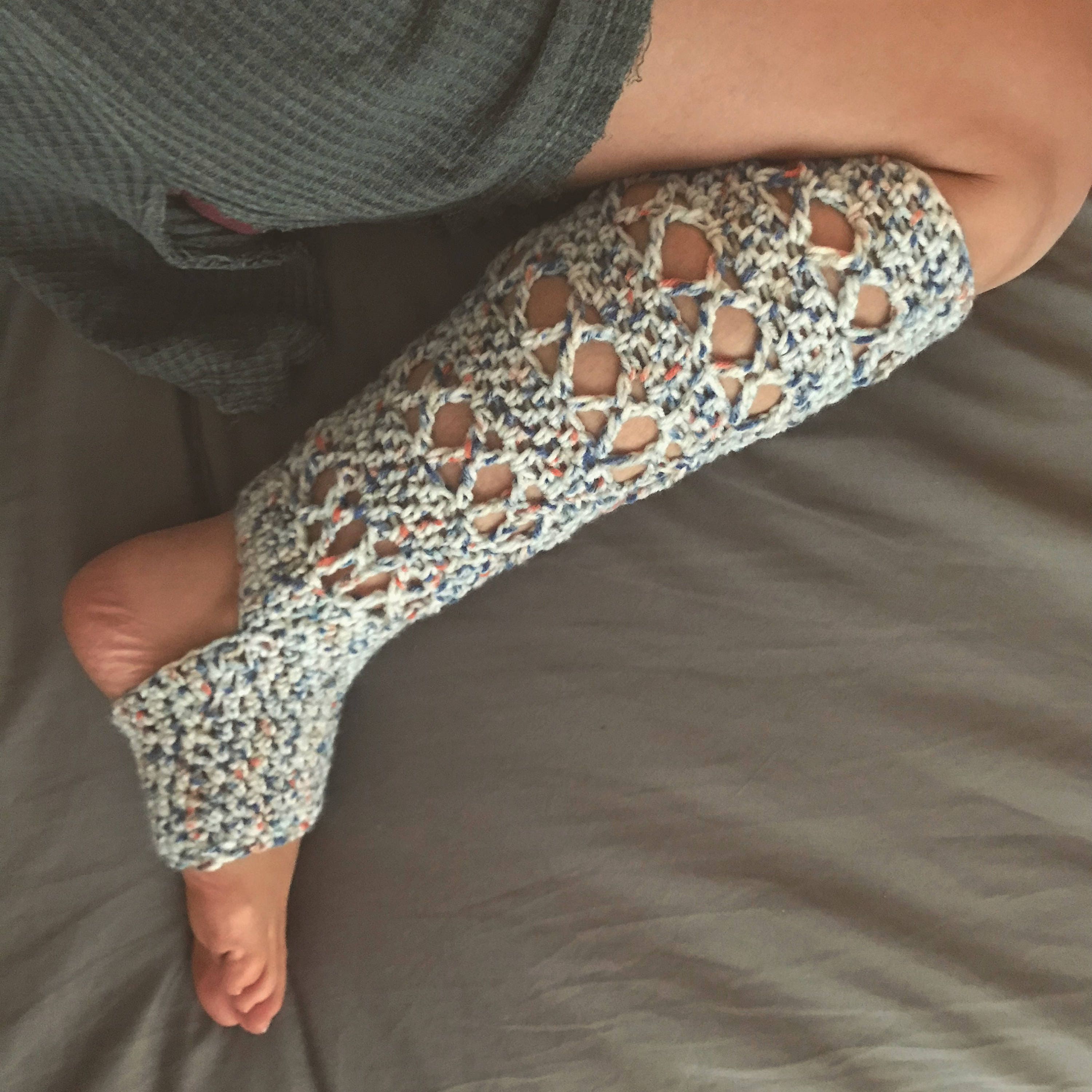 Crochet Yoga Socks PATTERN Leg Warmer PDF Pattern Leg | Etsy