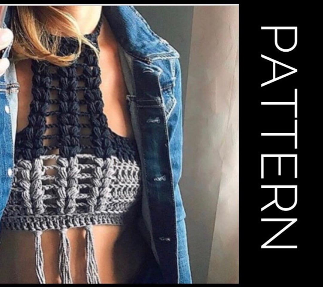 Crochet Bralette Pattern: the Throwback Lace Top (PDF Pattern) - Etsy