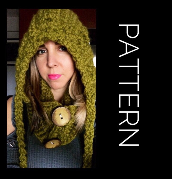 Hooded Cowl Pattern Hooded Scarf Fall Accessories Cowl - Etsy