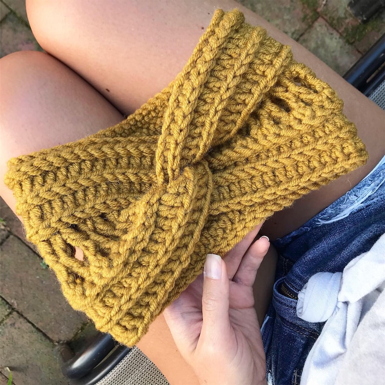 Crochet Ear Warmer Accessories Oversized Crochet Etsy