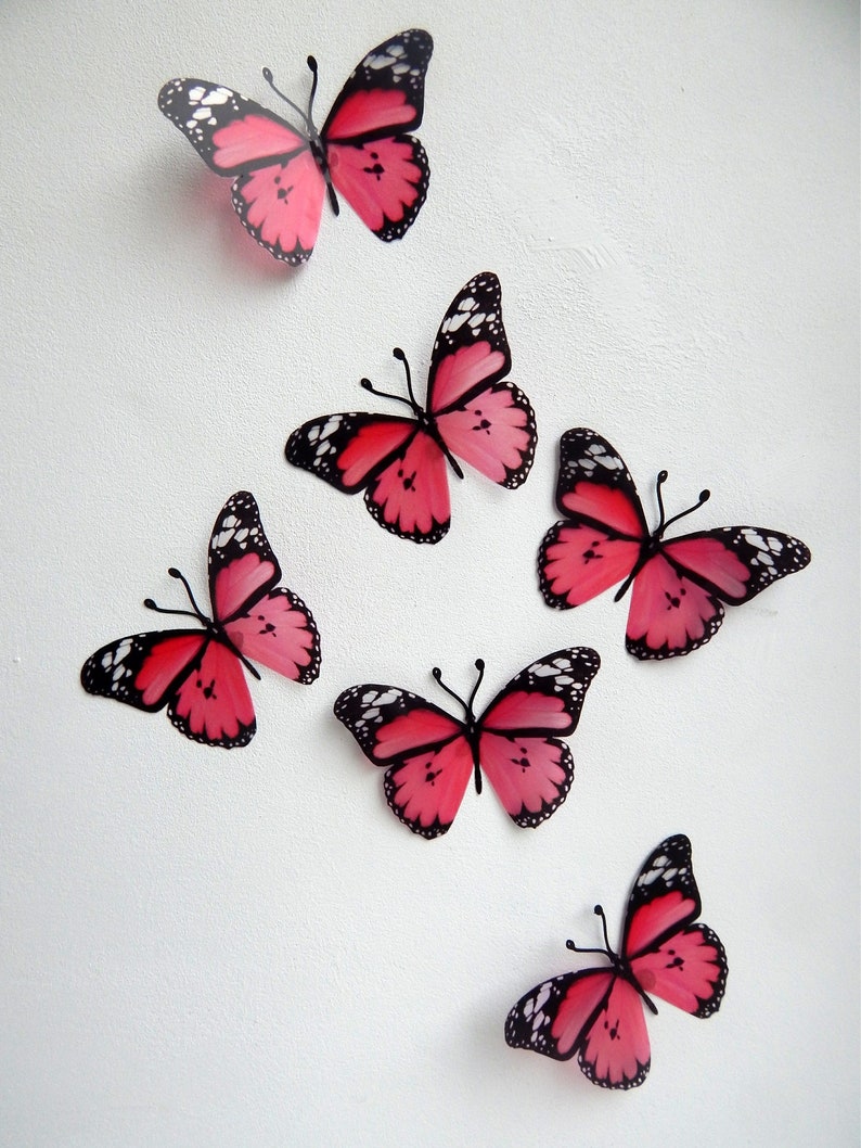 3d Butterflies Pink Luxury Amazing Butterflies 3D Butterfly - Etsy