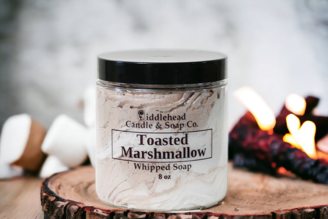 Toasted Marshmallow Whipped Soap, Cream Soap, Whipped Shaving Cream, Foaming Bath Whip, Gift ...