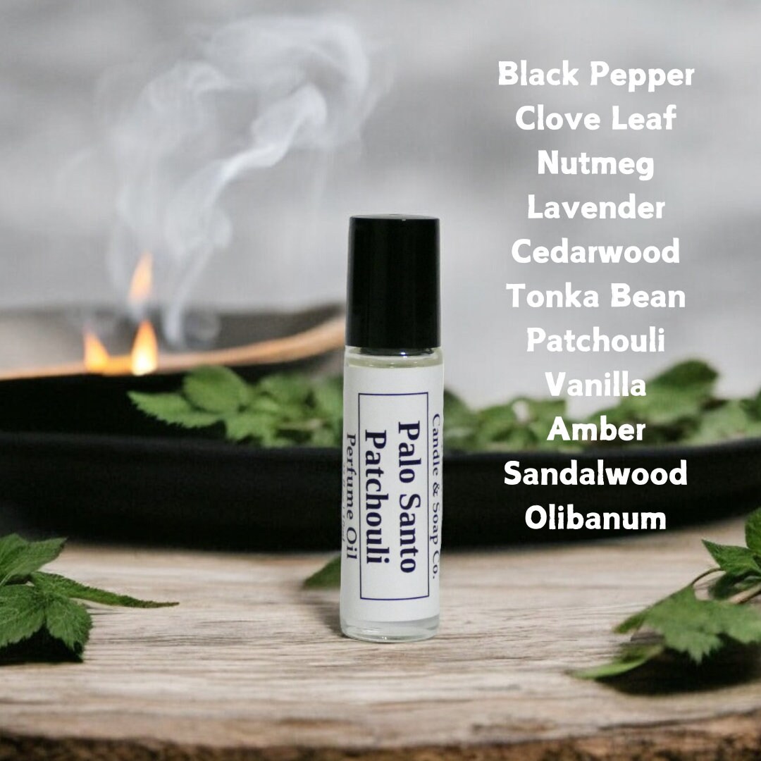 Palo Santo Patchouli Perfume Oil Roll on Perfume Fragrance Alcohol Free ...