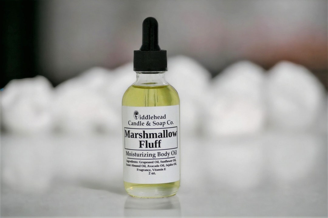 Marshmallow Fluff Body Oil, Natural Body Oil, Massage Oil, Hydrating ...