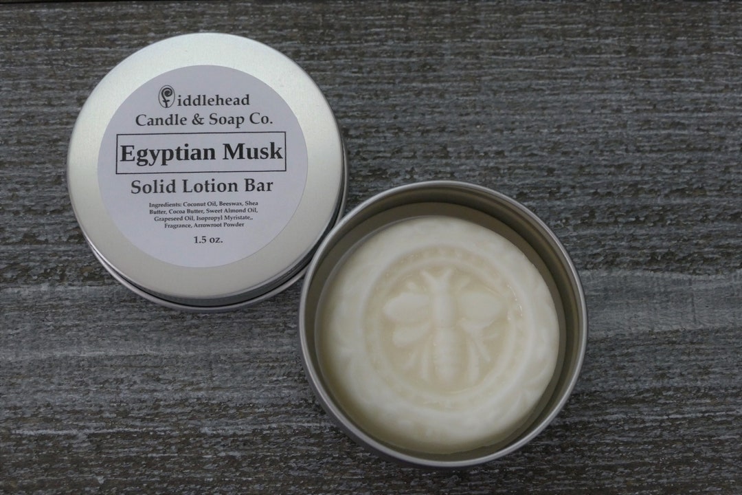 Solid Lotion Bar, Egyptian Musk Scented, Massage Bar, Solid Lotion ...
