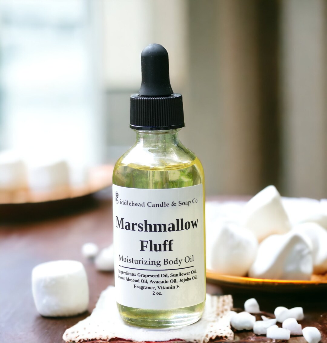 Marshmallow Fluff Body Oil, Natural Body Oil, Massage Oil, Hydrating ...