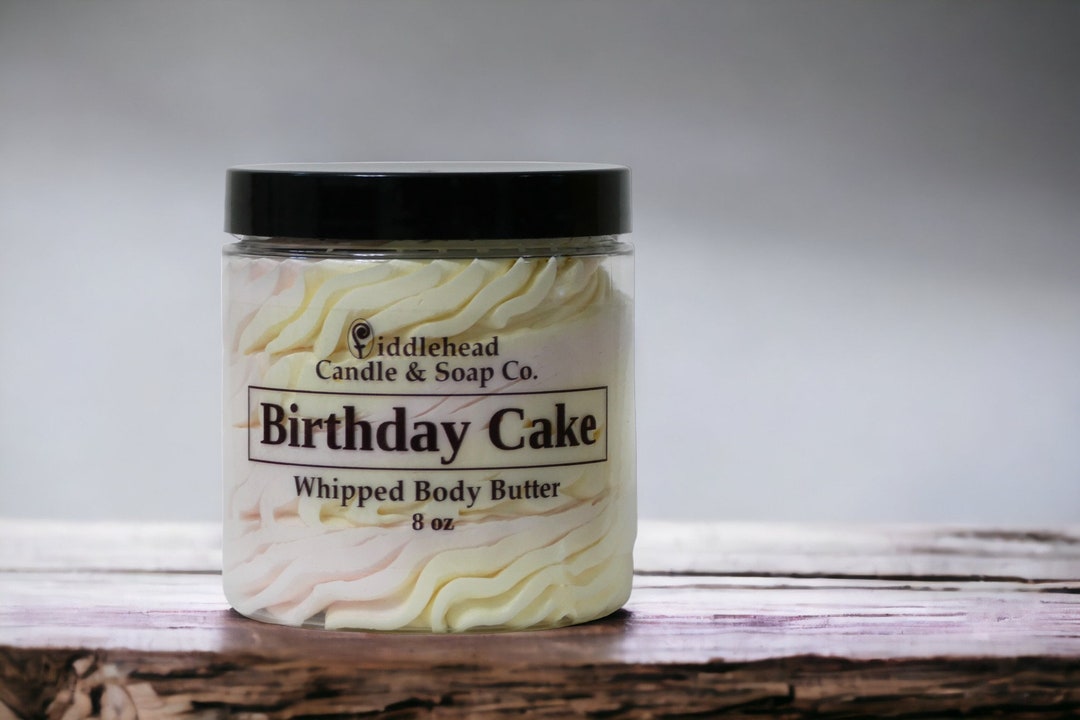 Birthday Cake Whipped Body Butter, Shea & Mango Butter, Moisturizing ...