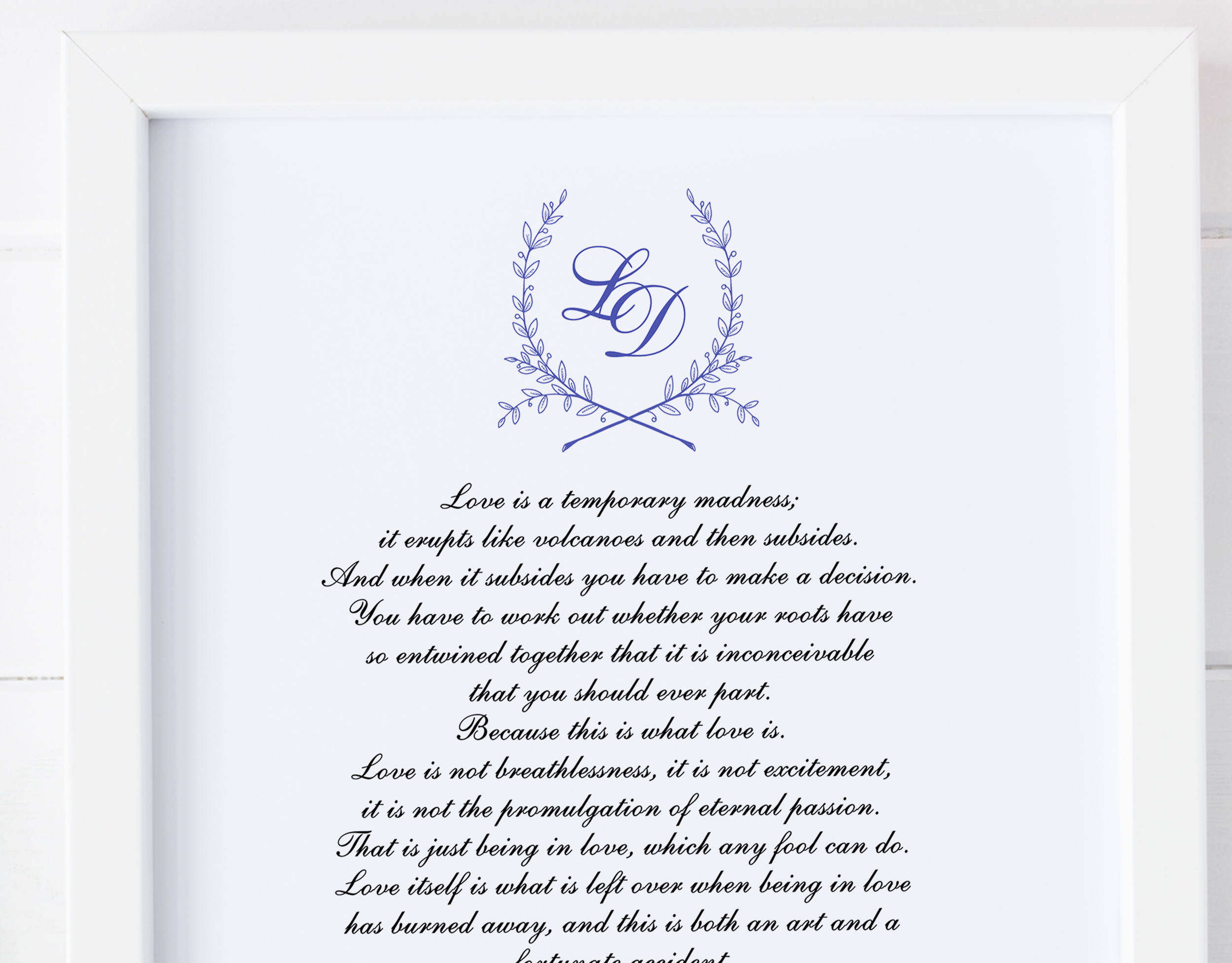 Wedding Poem Cards, Wedding Poem Sign, Custom Poem Text, Personalised ...