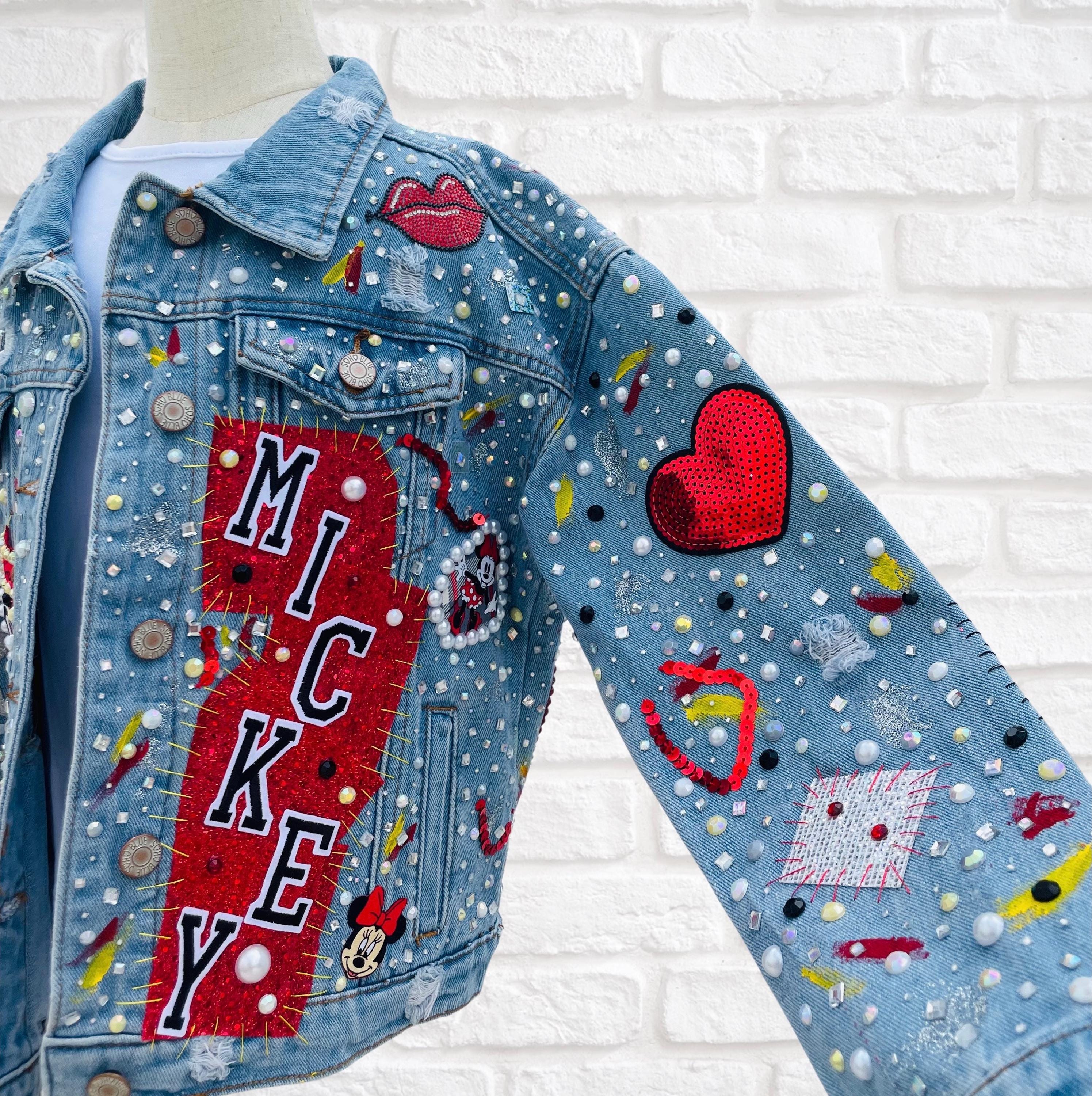 Minnie Mouse One of A Kind Girls Jean Jacket - Etsy