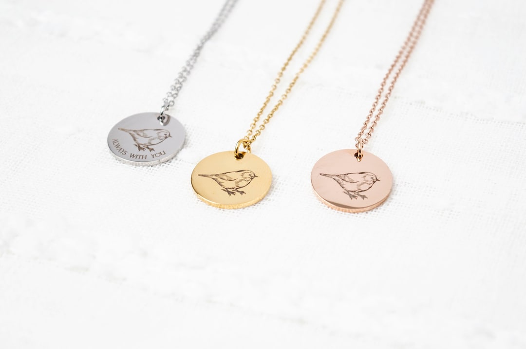 Robin Necklace, When Robins Appear Loved Ones Are Near, Remembrance ...