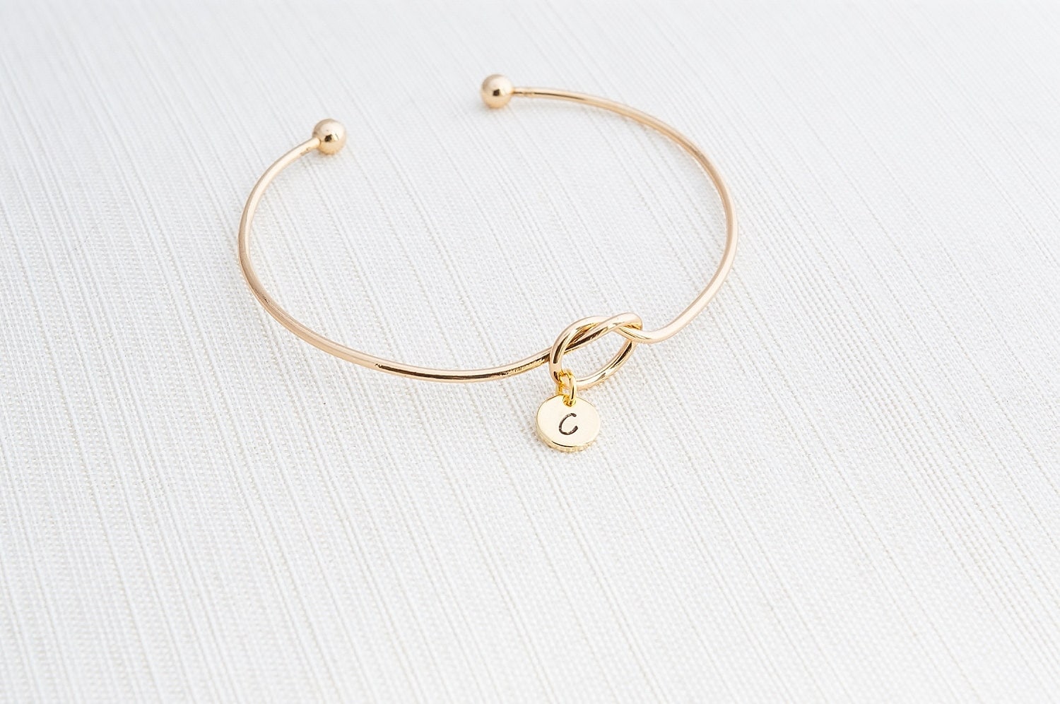 Gold Love knot Bracelet, Tie the knot bracelet, knot bracelet ...
