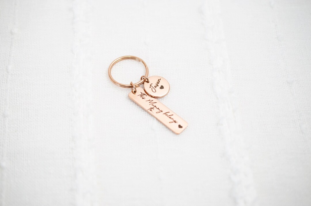 Personalized Family Keyring: Stainless Steel Mummy/daddy Keychain - Etsy
