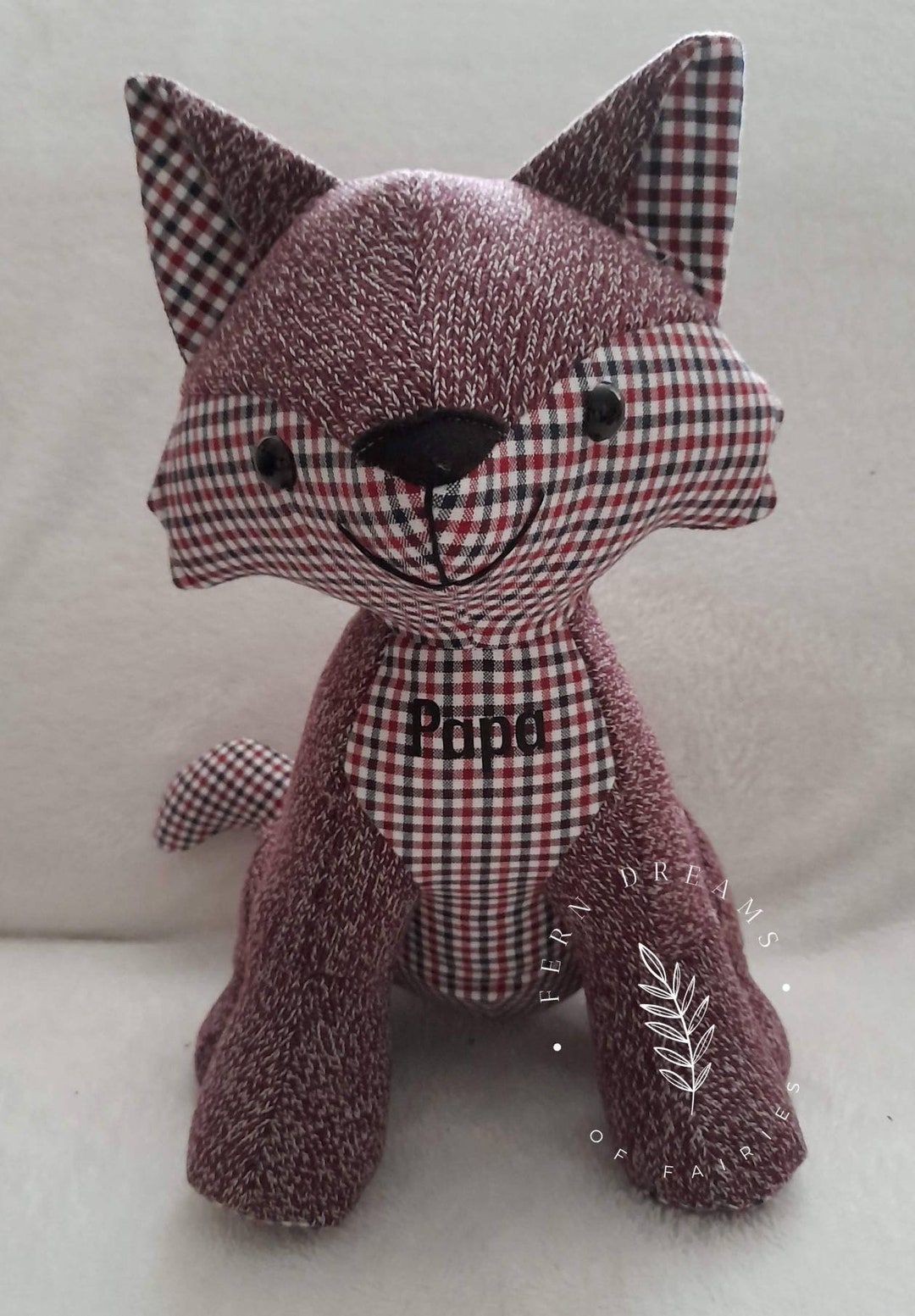 Memory Keepsake Fox, Memory Bear - Etsy UK