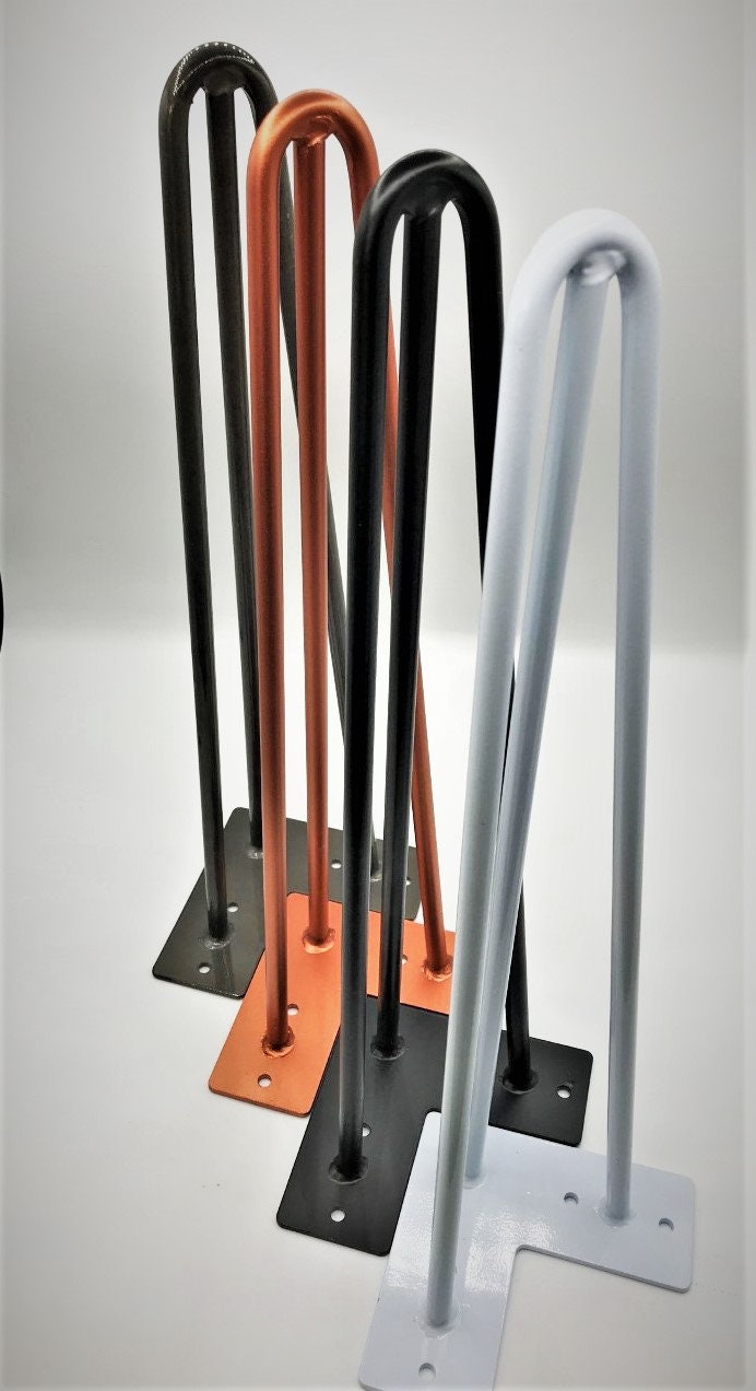 SET of 4 HAIRPIN Legs - 3 Prong, 16", 18", 24" 28"34",39" ,extremely ...