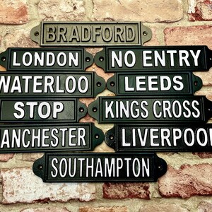 Cast Iron Vintage Wall Plaques/signs- Range of Styles and Colours-over ...