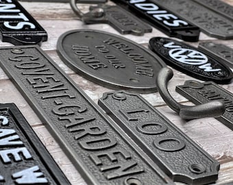 Custom Cast Iron Signs | Etsy UK