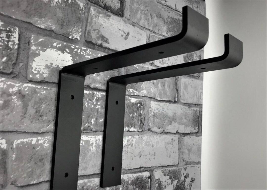 PAIR of SCAFFOLDING Down Shelf BRACKET | Cast Iron Shelf Bracket for 6 ...
