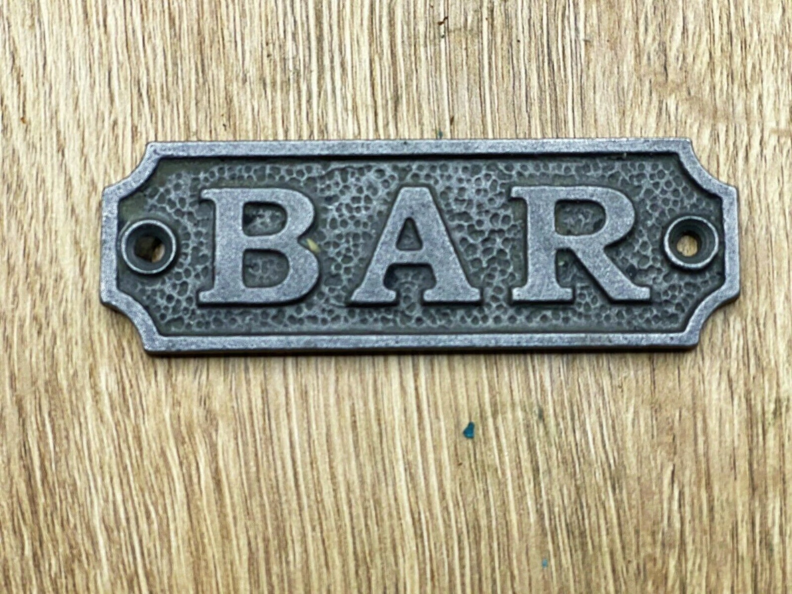 Vintage Style Cast Iron Wall / Door Sign Plaque - Cast Iron Signs and ...