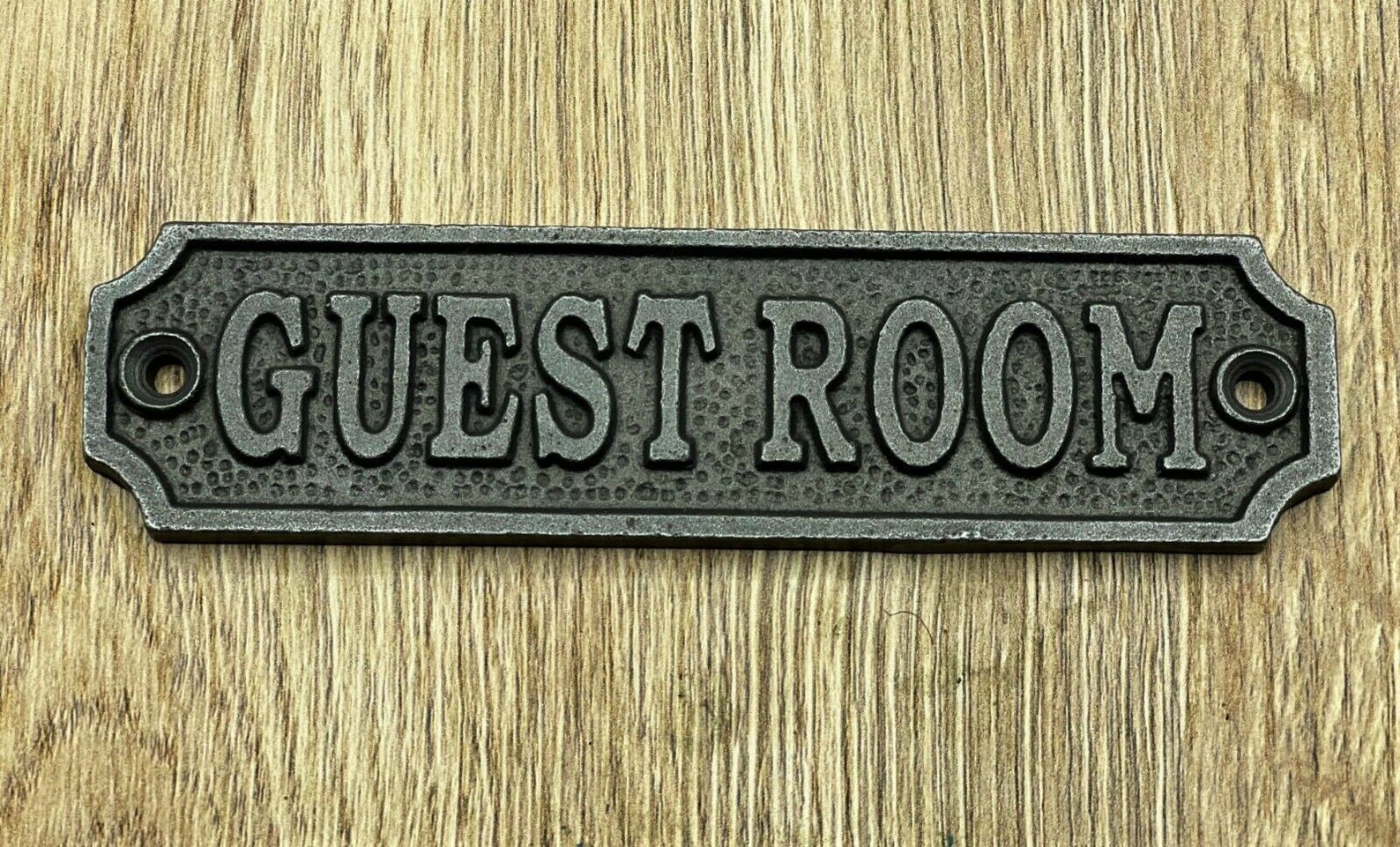 Vintage Style Cast Iron Wall / Door Sign Plaque - Cast Iron Signs and ...