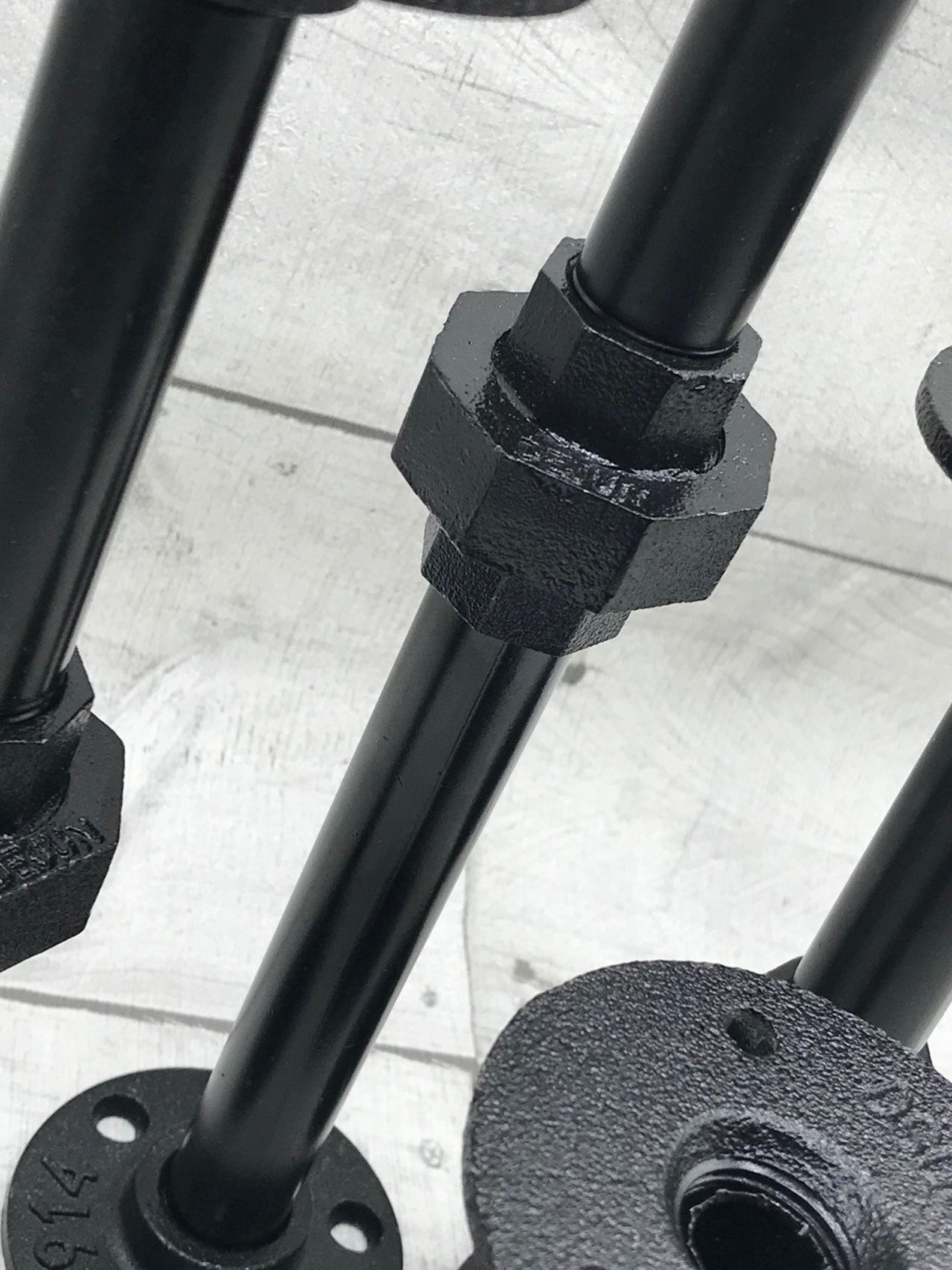 Set of 4 Furniture union PIPE Legs 1/2 Black | Etsy UK
