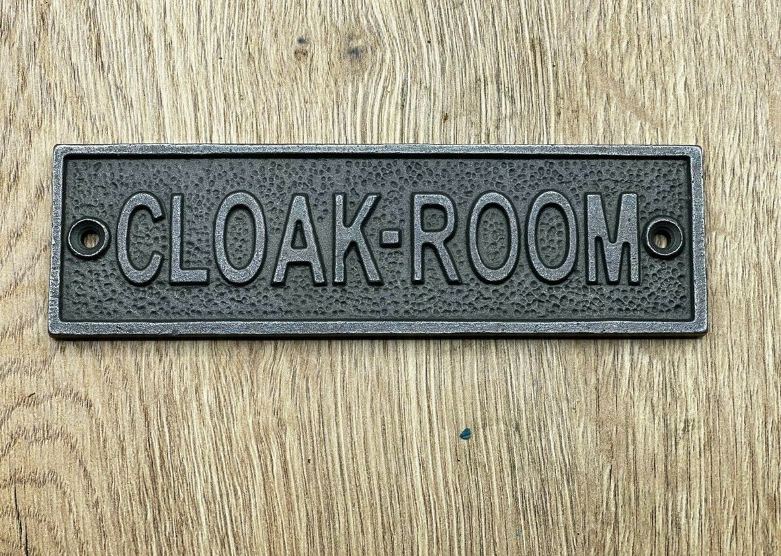 Vintage Style Cast Iron Wall / Door Sign Plaque - Cast Iron Signs and ...