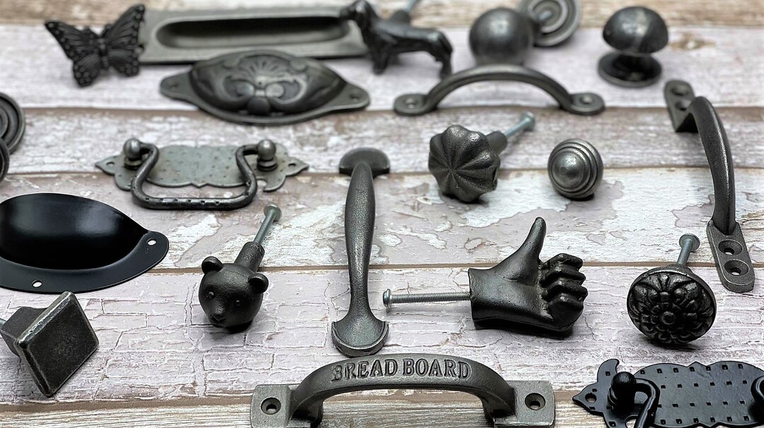 CAST IRON Cabinet/drawer/cupboard Handles- Handmade Heavy Duty Quality - Etsy UK