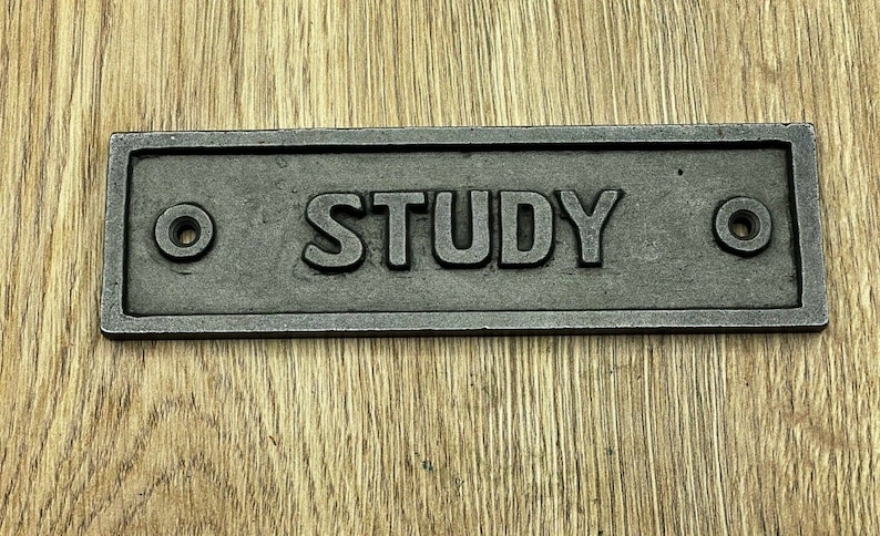 Vintage Style Cast Iron Wall / Door Sign Plaque - Cast Iron Signs and ...