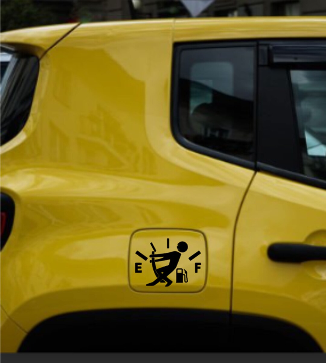 Funny Empty Gas Tank Car Decal - Etsy