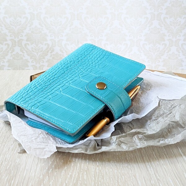 Leather Pocket Weekly Planner - Etsy