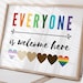 Everyone is Welcome Here, Printable Wall Art, Diversity, Classroom ...
