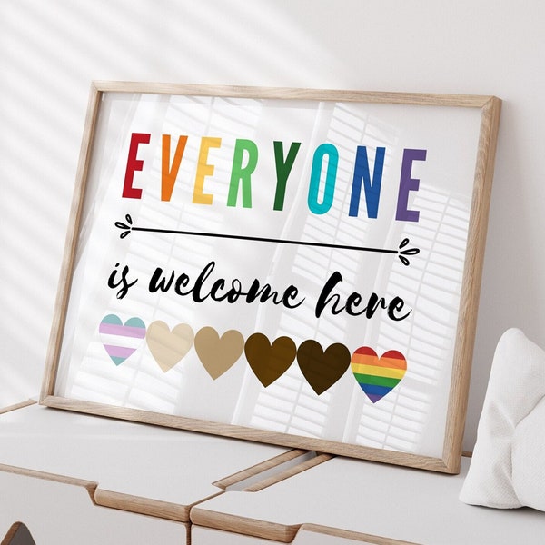 All Are Welcome Here - Etsy